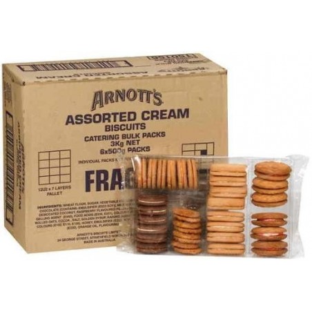 Buy BISCUITS ASSORTED CREAMS BULK 3KG Online | Australia | MFD Food
