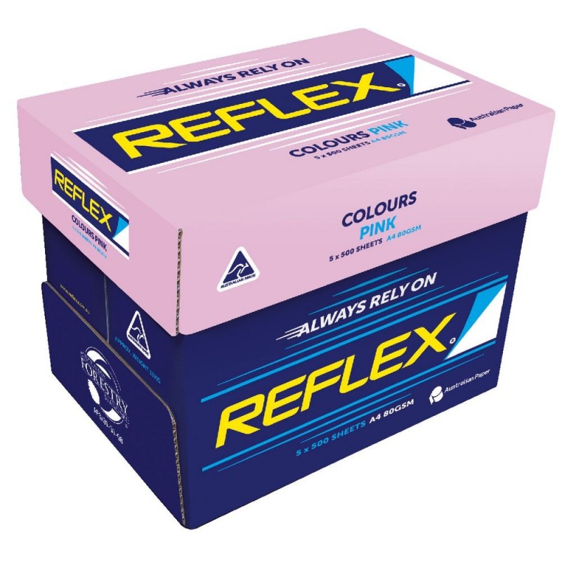 COLOURED 80GSM A4 COPY PAPER PINK REAM